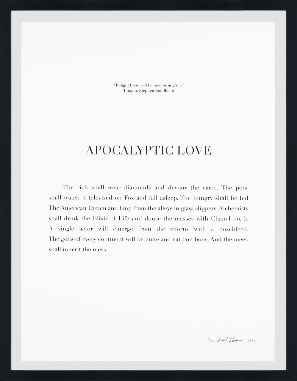 Haystack - David Skeens, "Apocalyptic Love"